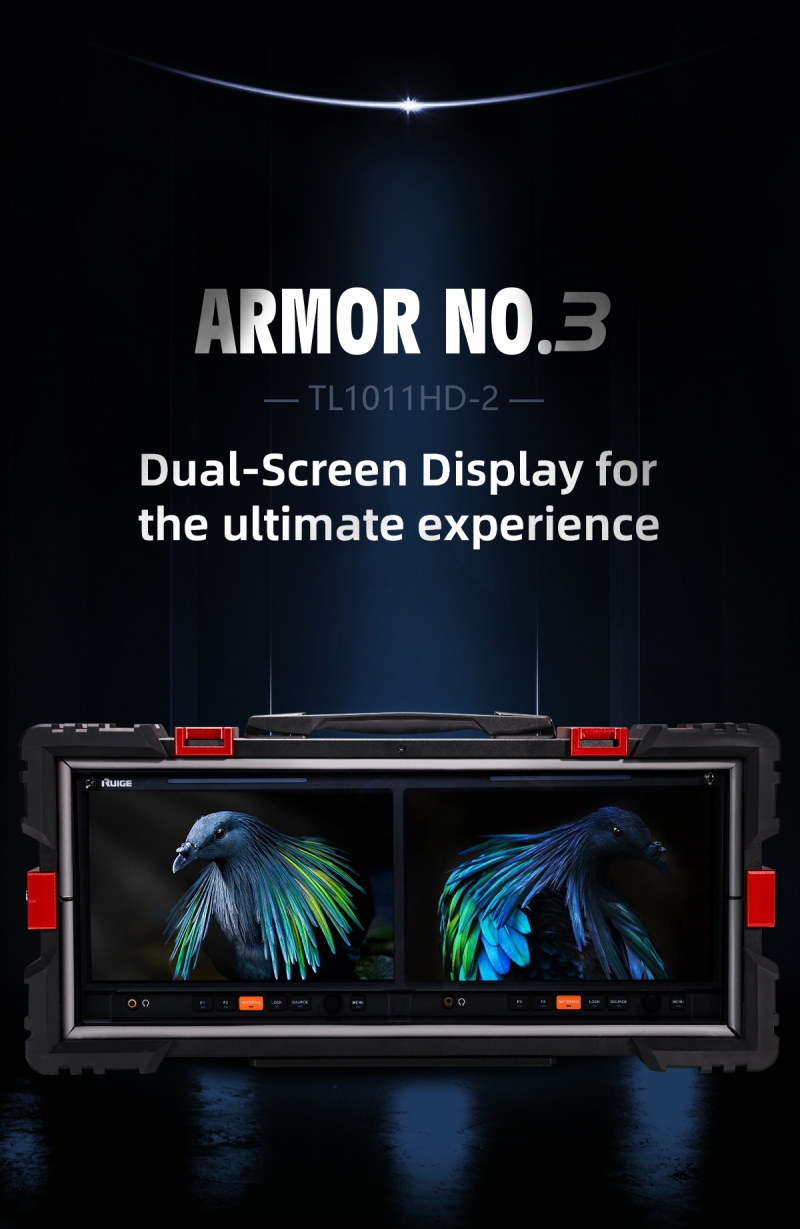 Armor No.3 TL1011HD-2 Dual-Screen - Ruige Monitor